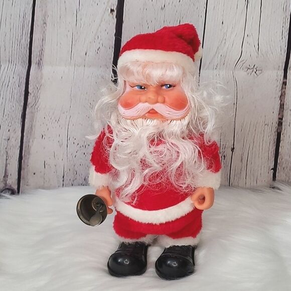Vintage | Holiday | Vintage 8s Mechanicalbattery Operated Santa Claus ...